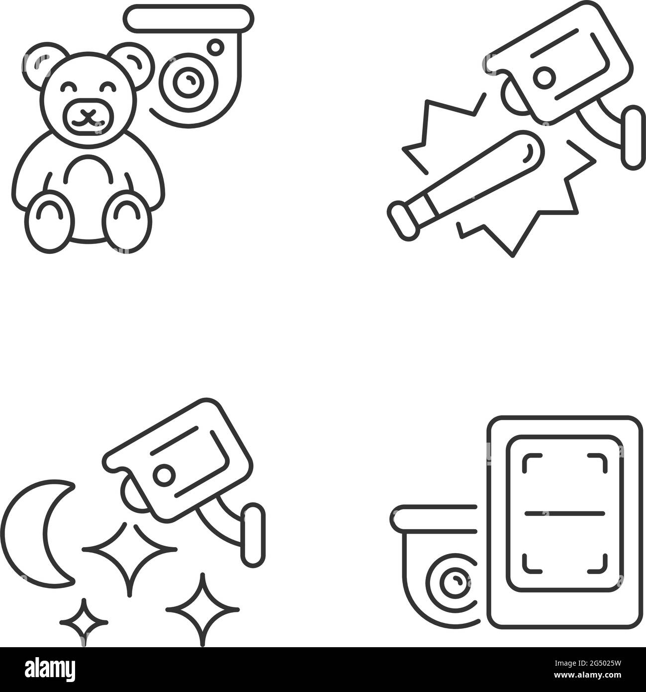 Installing security camera Stock Vector Images - Alamy