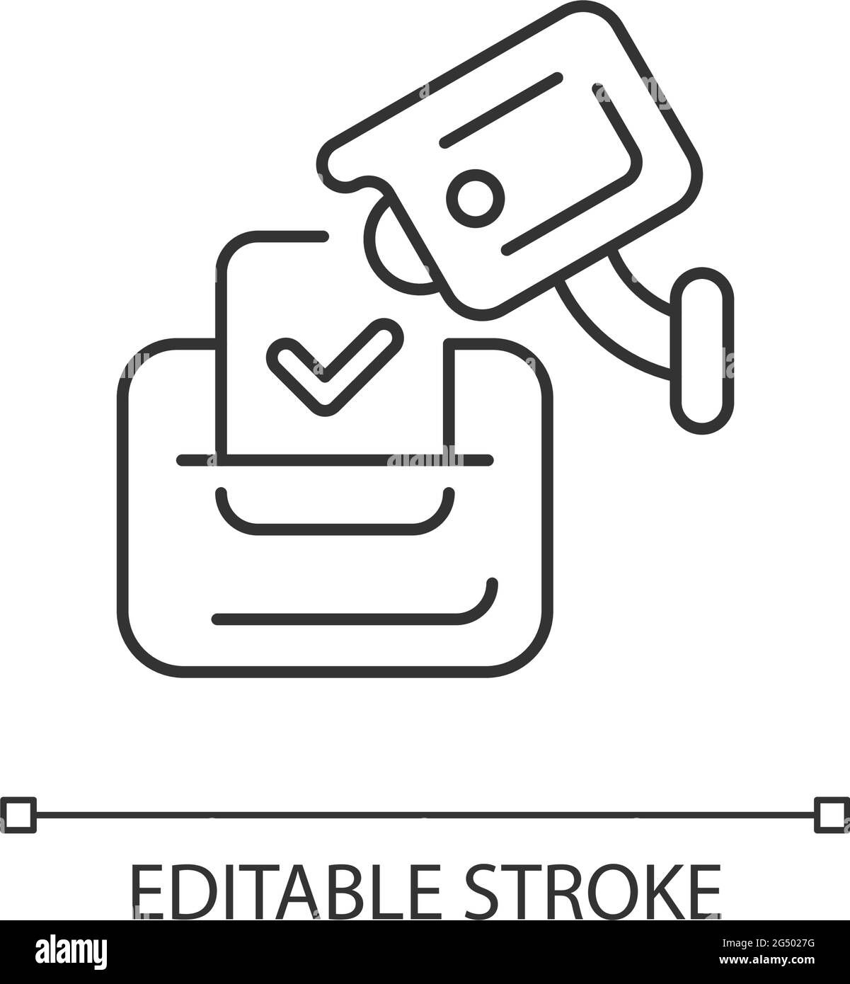 Security camera observation sign Black and White Stock Photos & Images ...