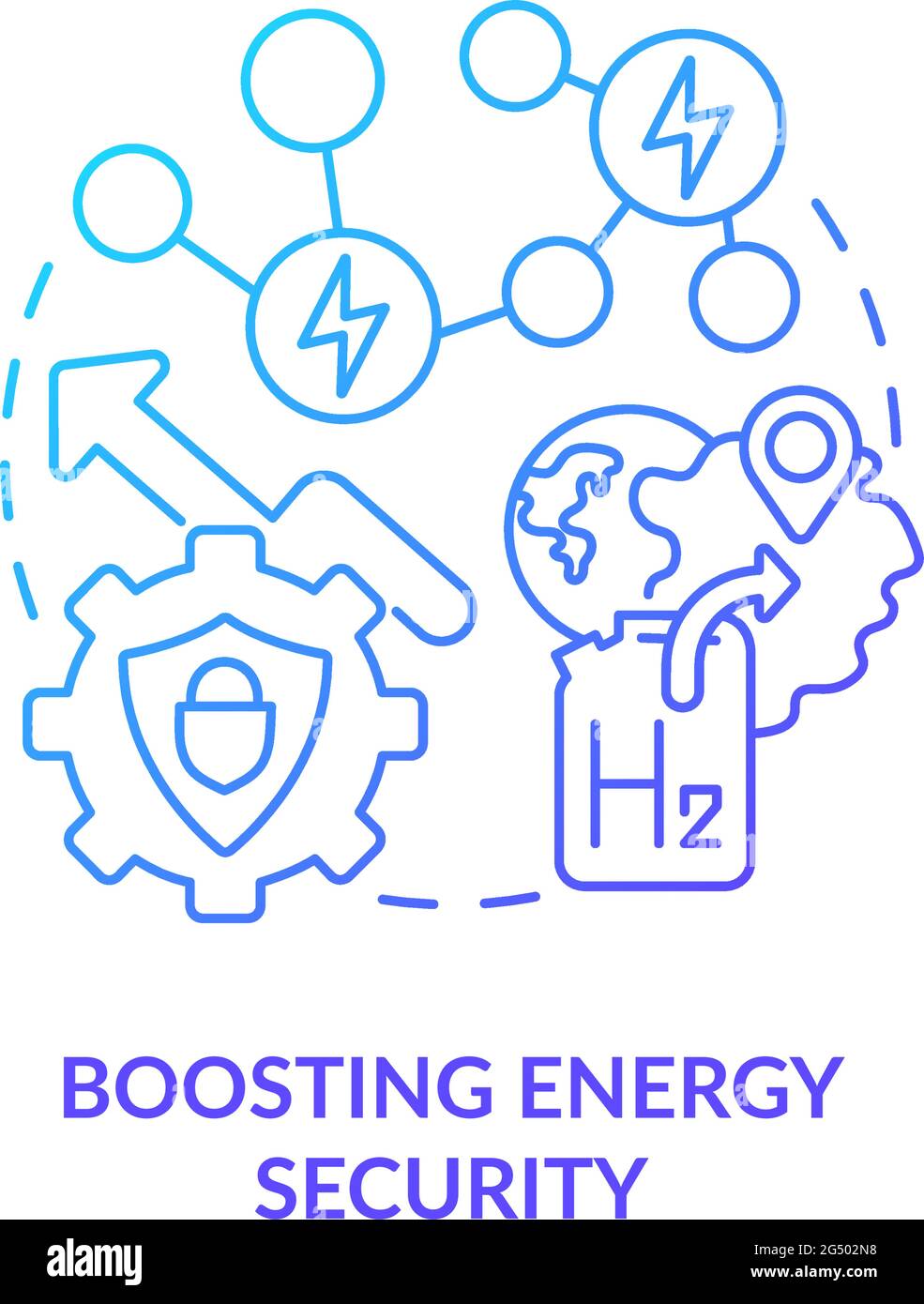 Boosting energy security concept icon Stock Vector Image & Art - Alamy