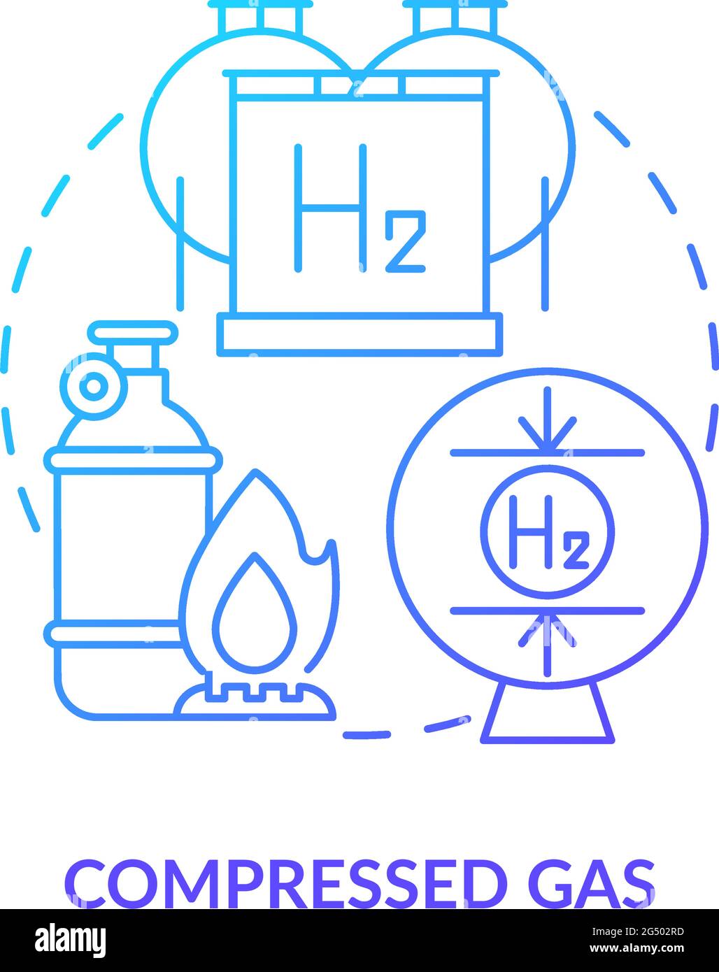 Compressed gas concept icon Stock Vector Image & Art - Alamy