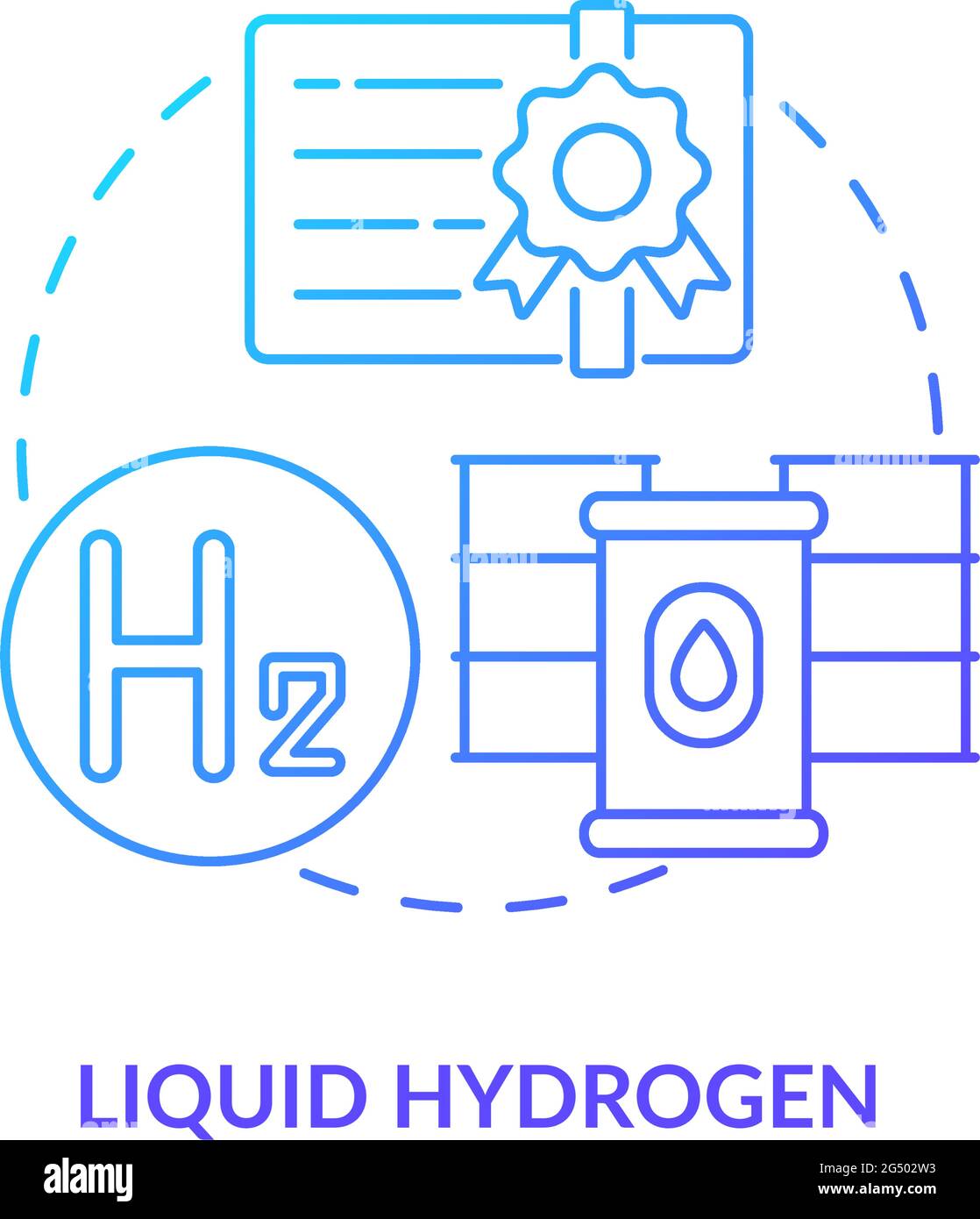 Liquid hydrogen concept icon Stock Vector Image & Art - Alamy