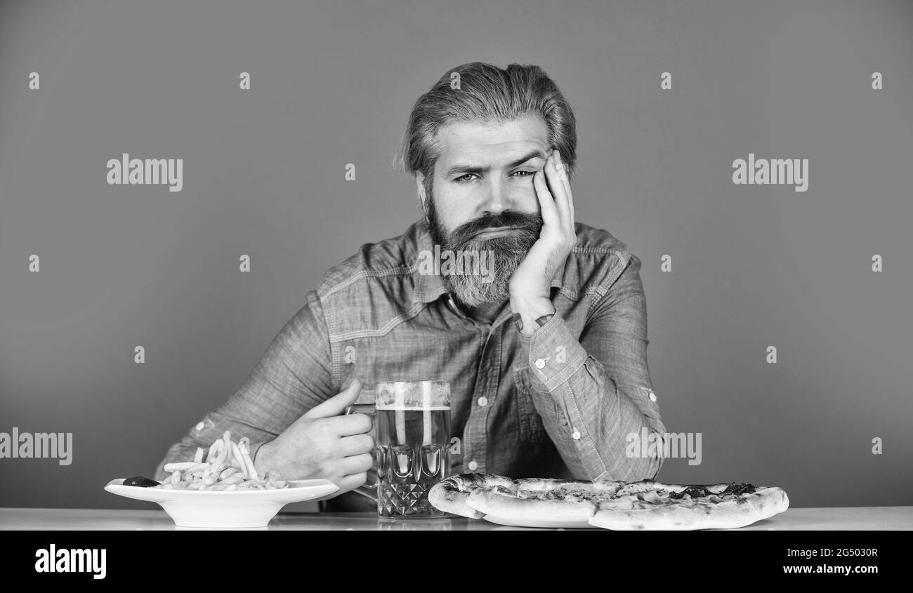 Unhealthy man sad Black and White Stock Photos & Images - Alamy