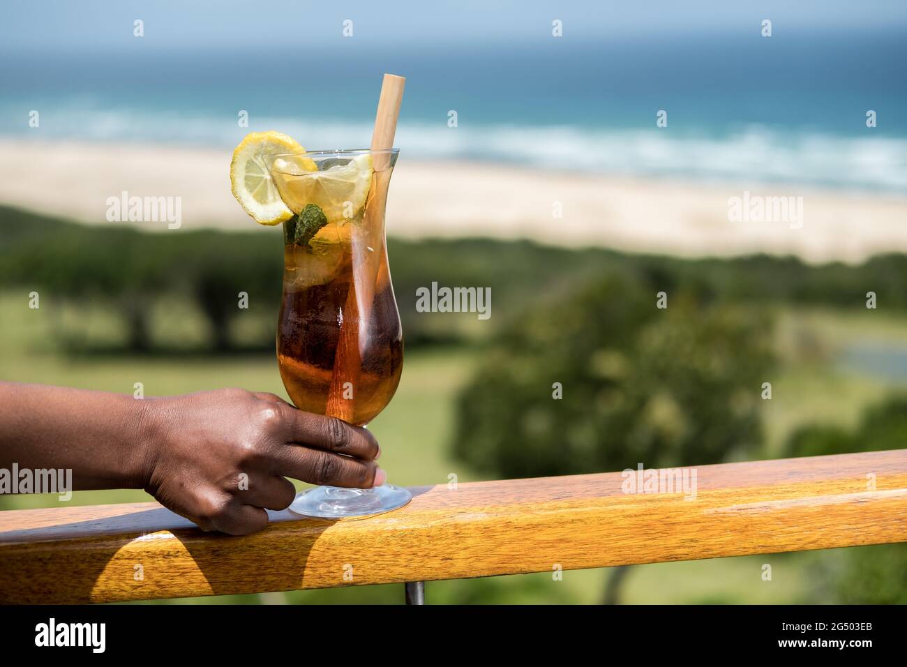 Carbon neutral renewable bamboo straws in drinks Stock Photo - Alamy