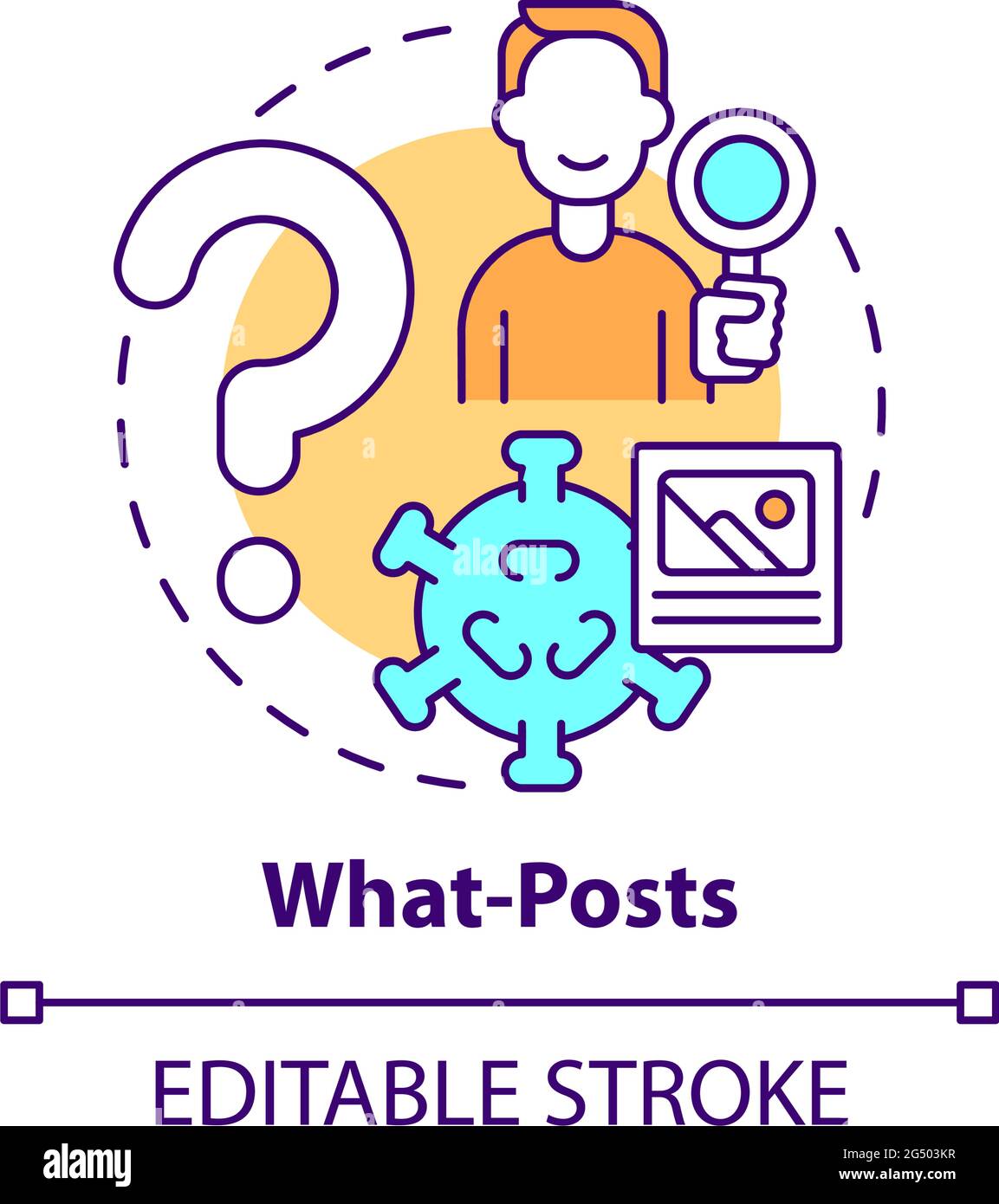 What-posts concept icon Stock Vector Image & Art - Alamy