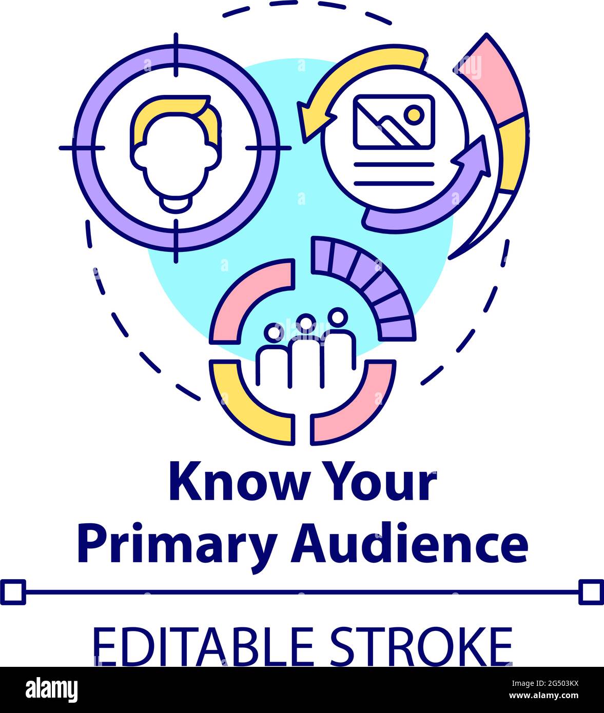 Know your primary audience concept icon Stock Vector Image & Art - Alamy