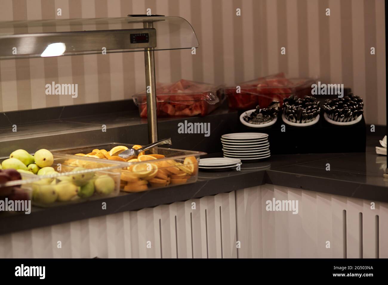 Fresh fruits for picking up from buffet for hotel system of all ...