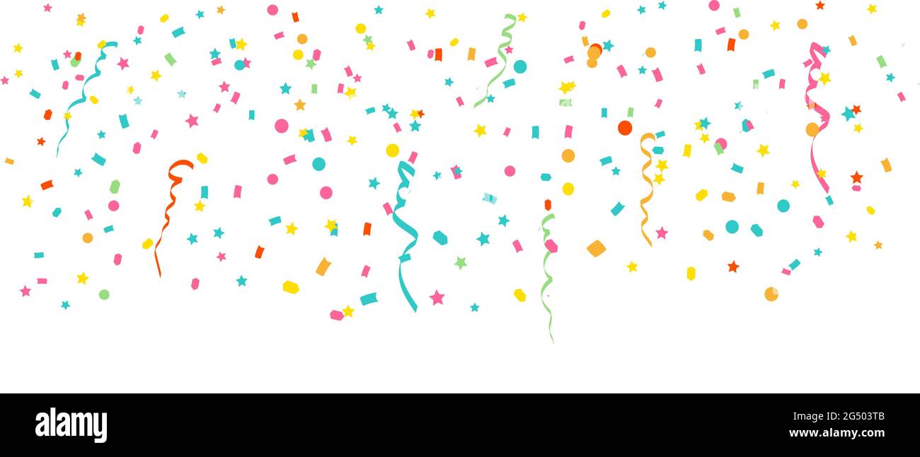 Colorful confetti border frame repeat pattern Stock Vector Image & Art - Alamy