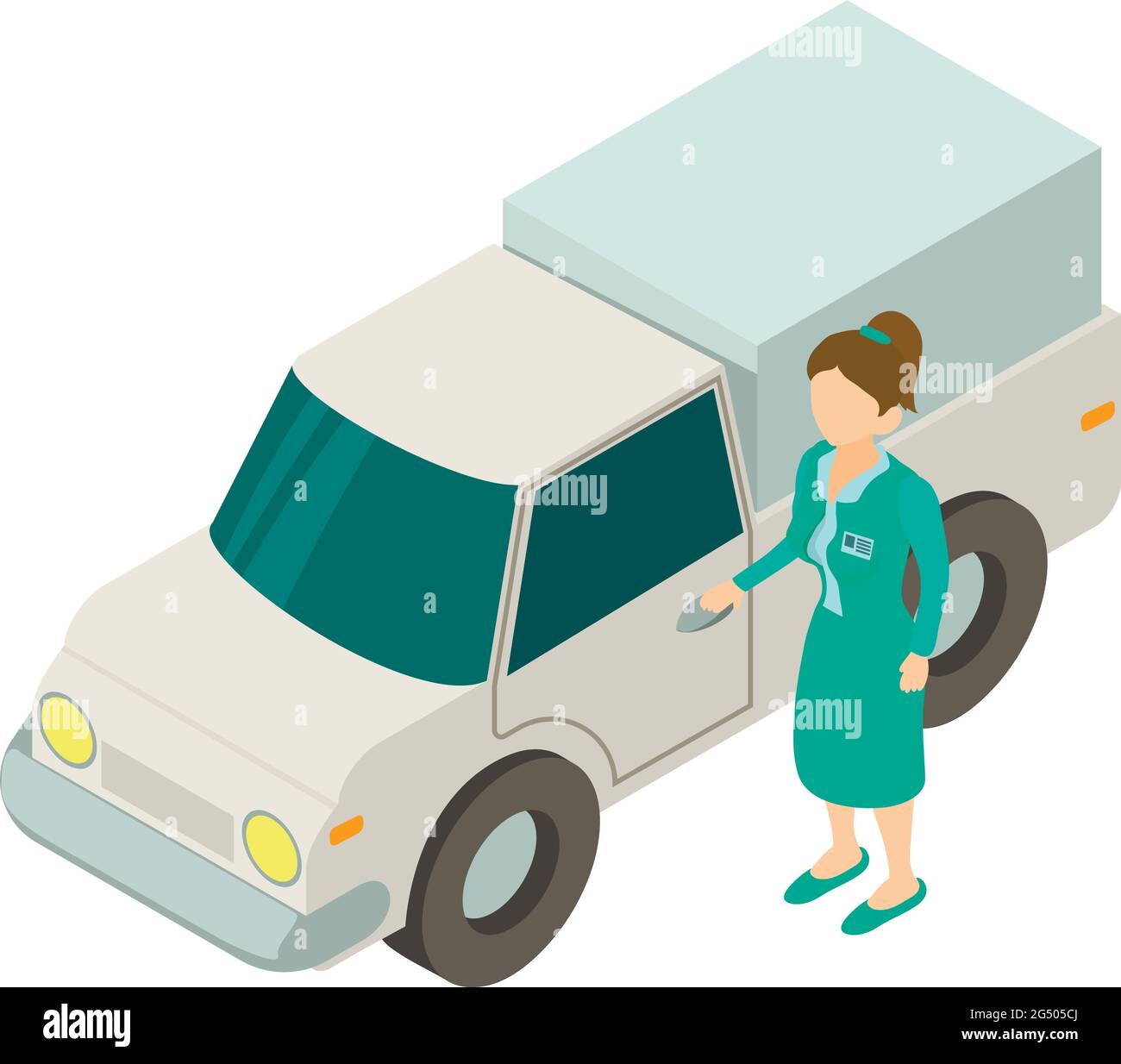 Veterinary care. Doctor stands near car. Veterinary medicine Stock ...