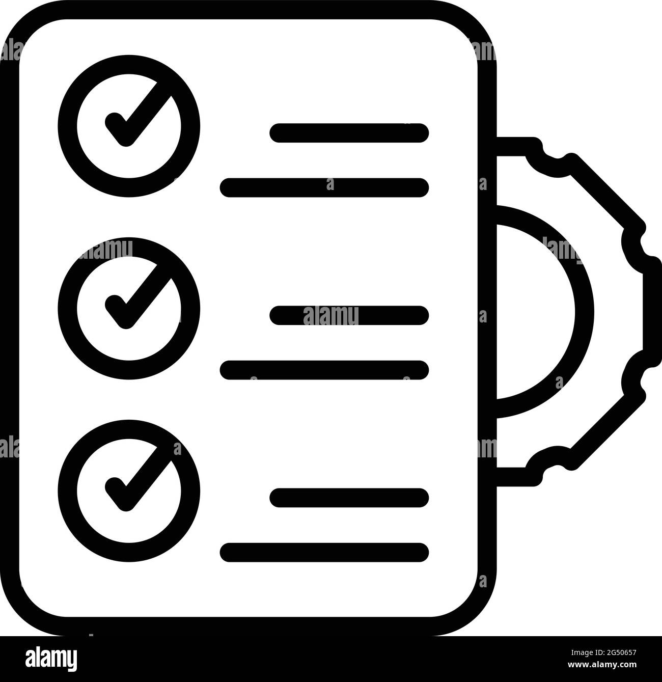 Regulated products control icon. Outline Regulated products control ...