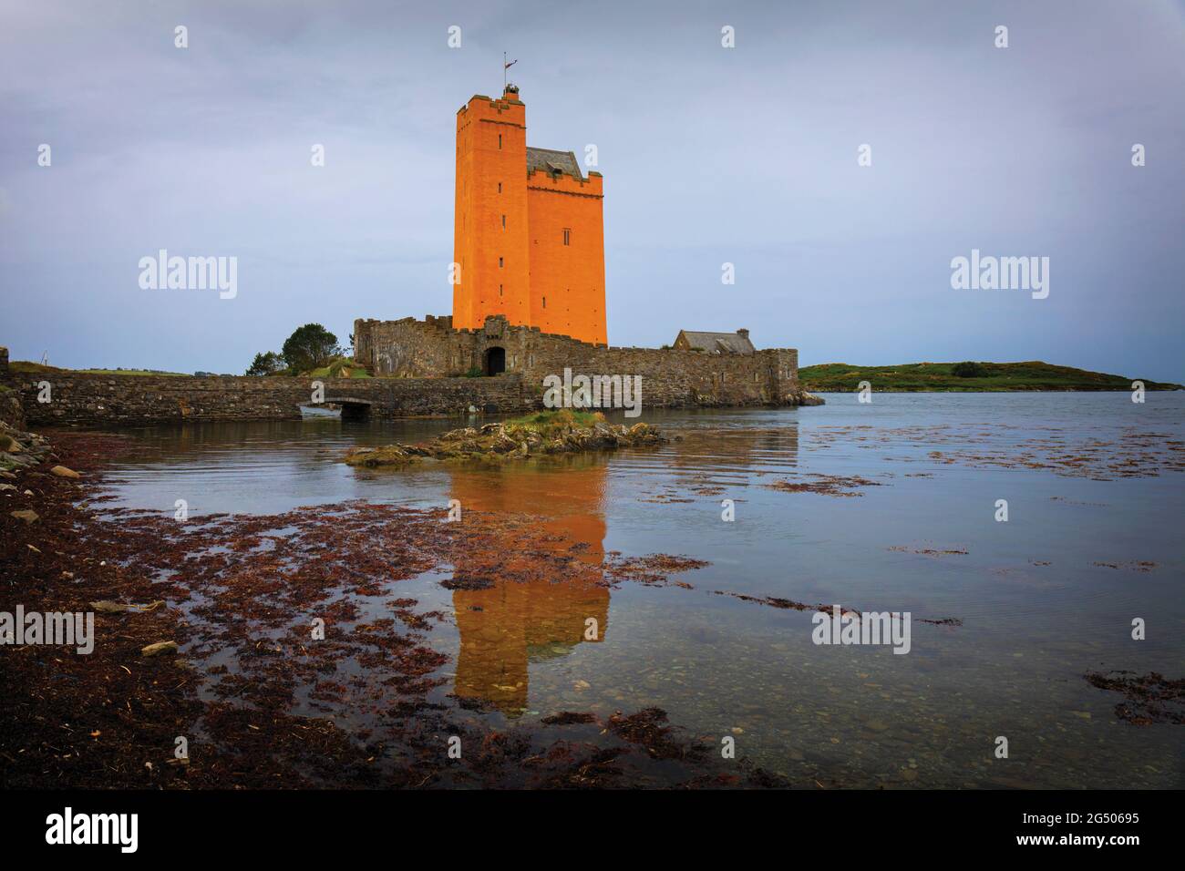 Kilcoe Castle, at Roaringwater Bay near Ballydehob, County Cork ...