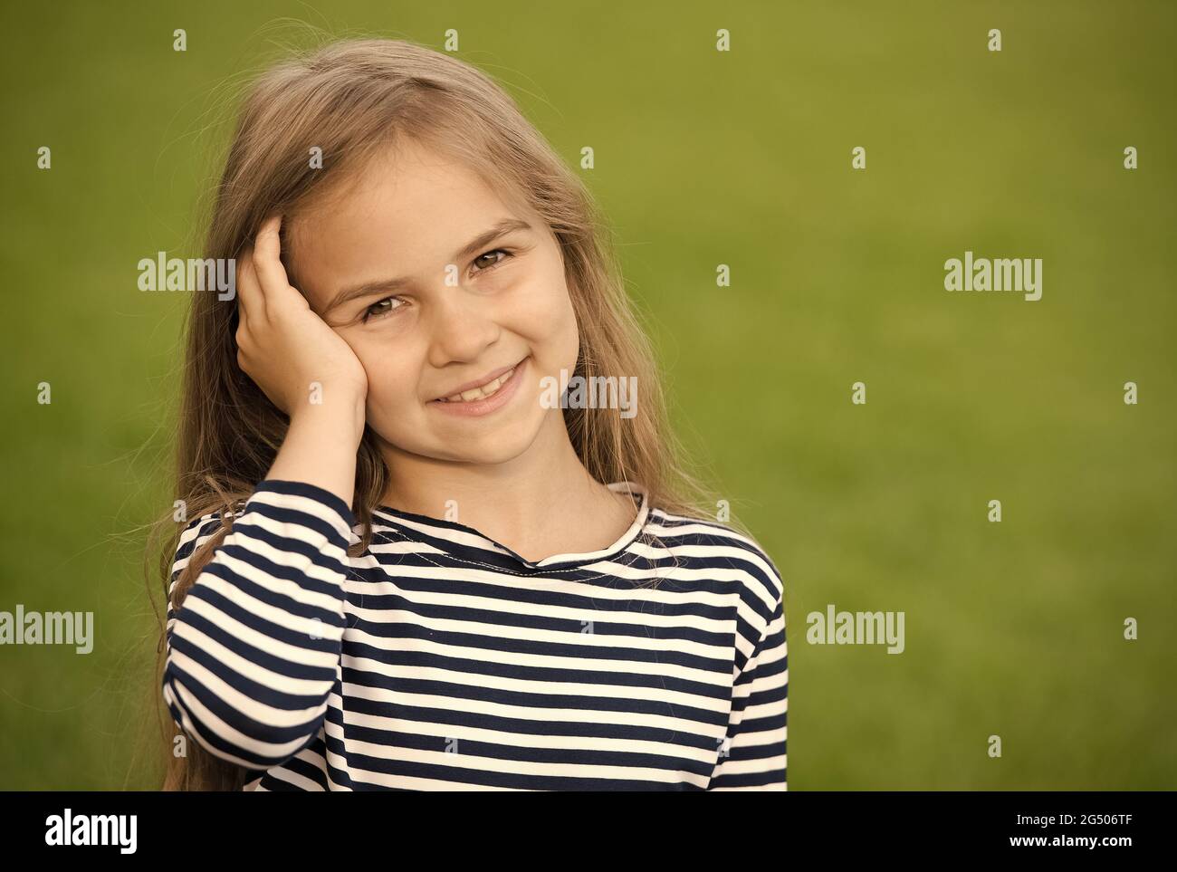 You looking great while smiling. Happy baby smile summer outdoors ...