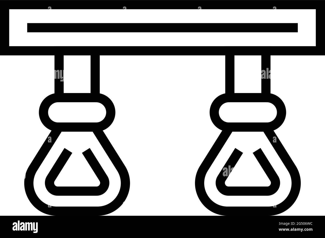 Subway train handle icon. Outline Subway train handle vector icon for ...