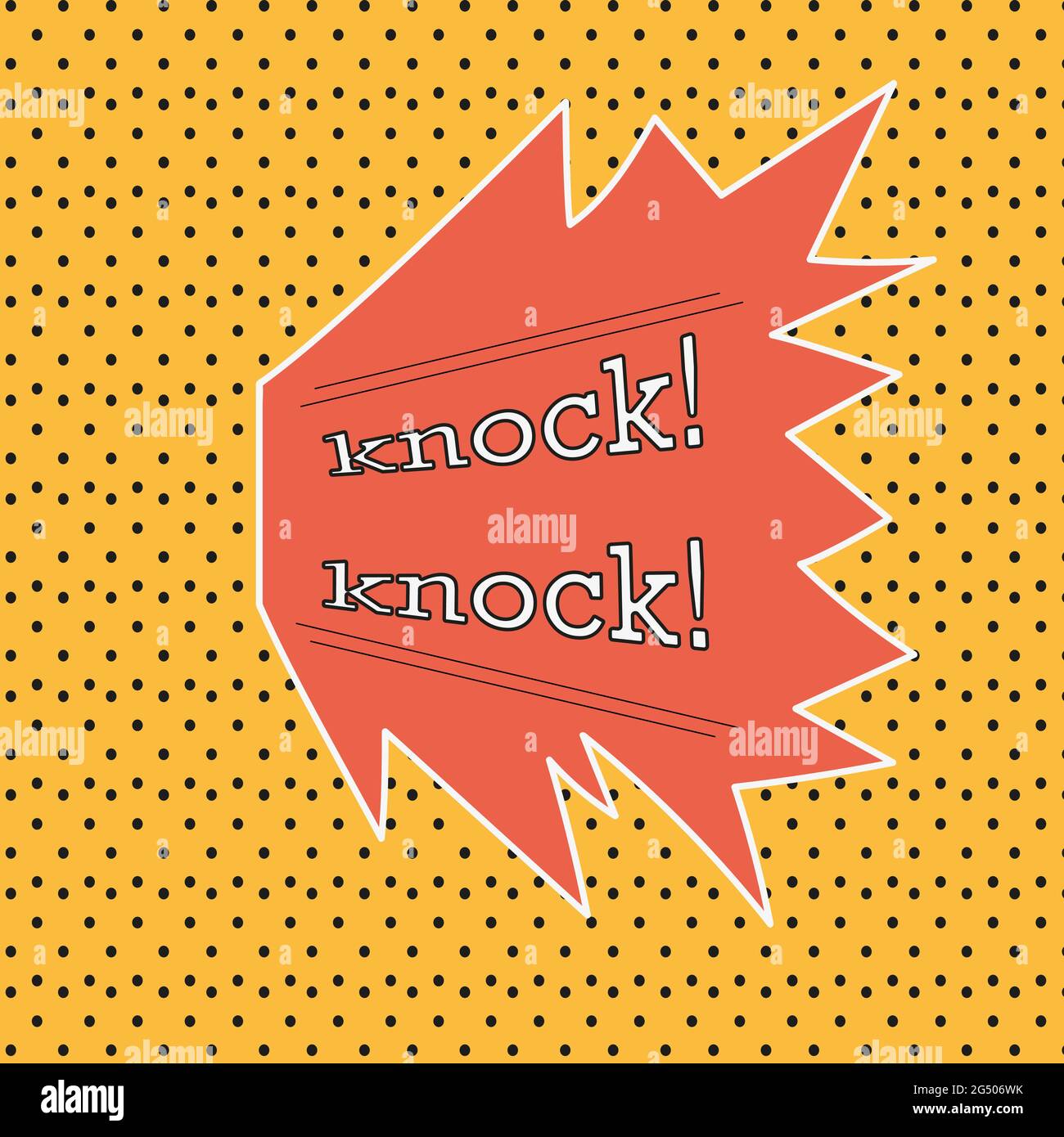 Vector bright cartoon illustration in retro pop art style. Comic text ...