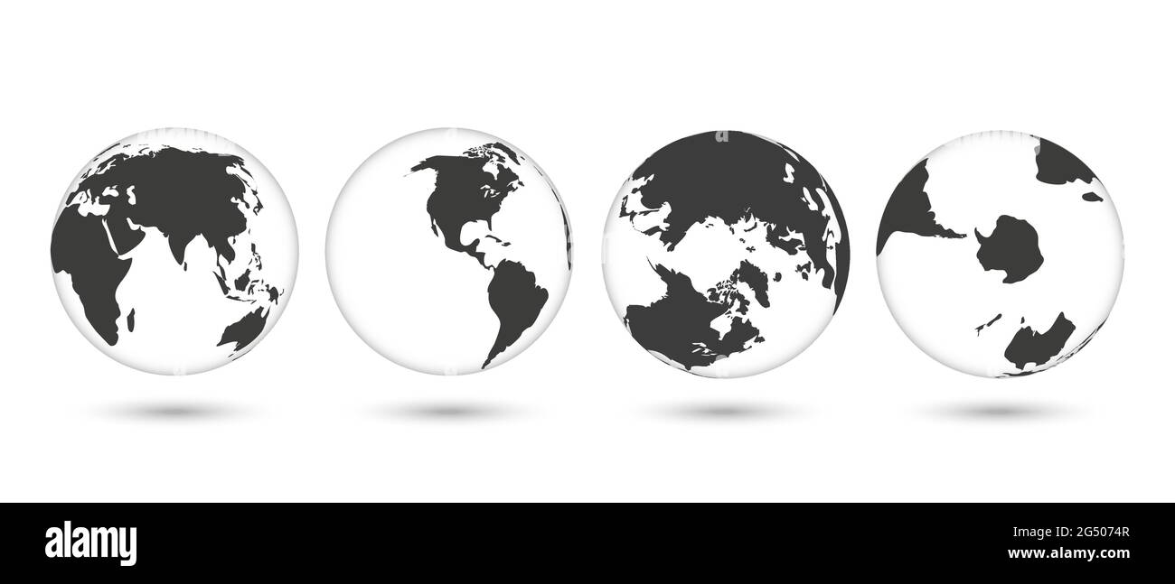 Globus silhouette hi-res stock photography and images - Alamy