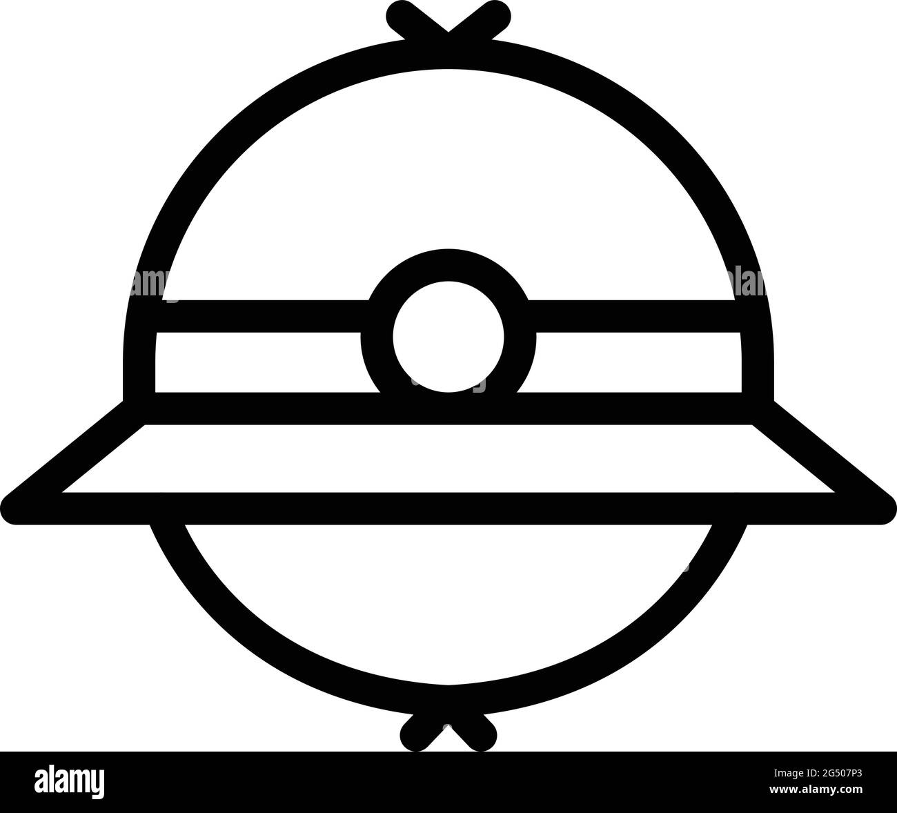 Expedition Hat Icon Outline Expedition Hat Vector Icon For Web Design Isolated On White