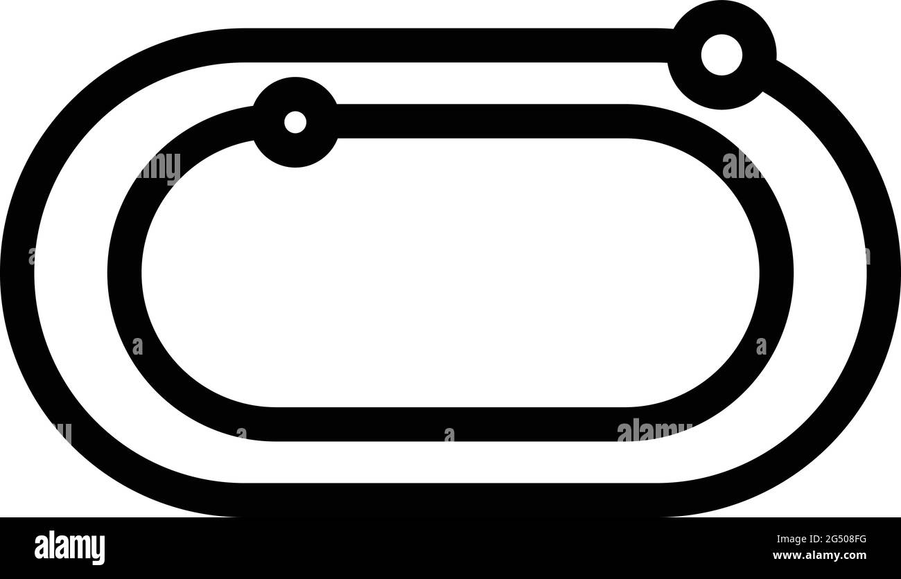 Runner stadium app icon. Outline Runner stadium app vector icon for web ...