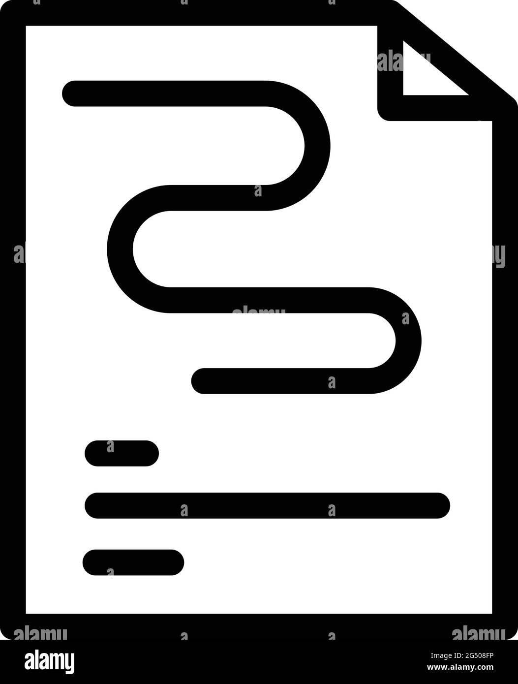 Runner paper route icon. Outline Runner paper route vector icon for web ...