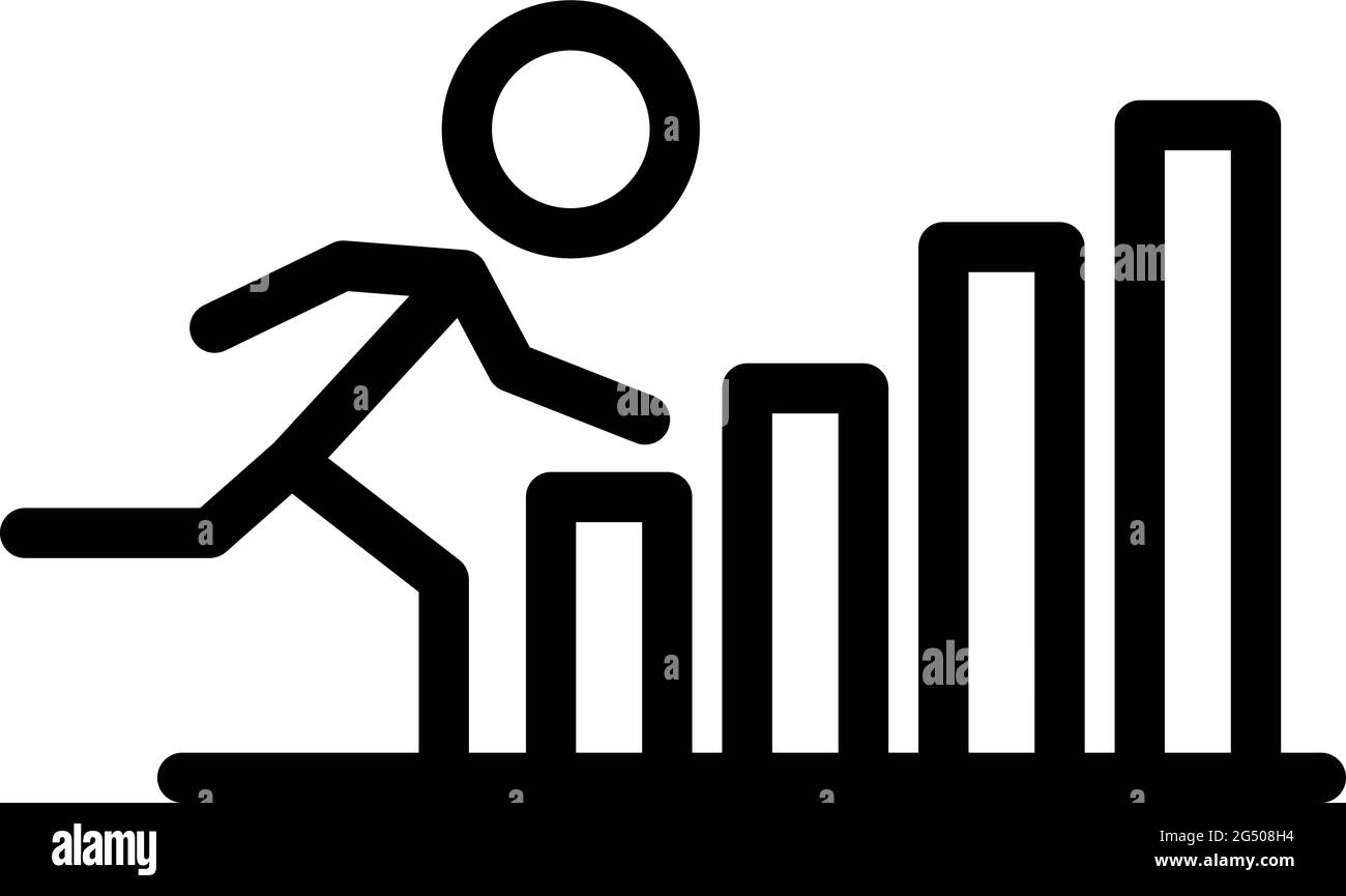 Runner app intensity icon. Outline Runner app intensity vector icon for ...