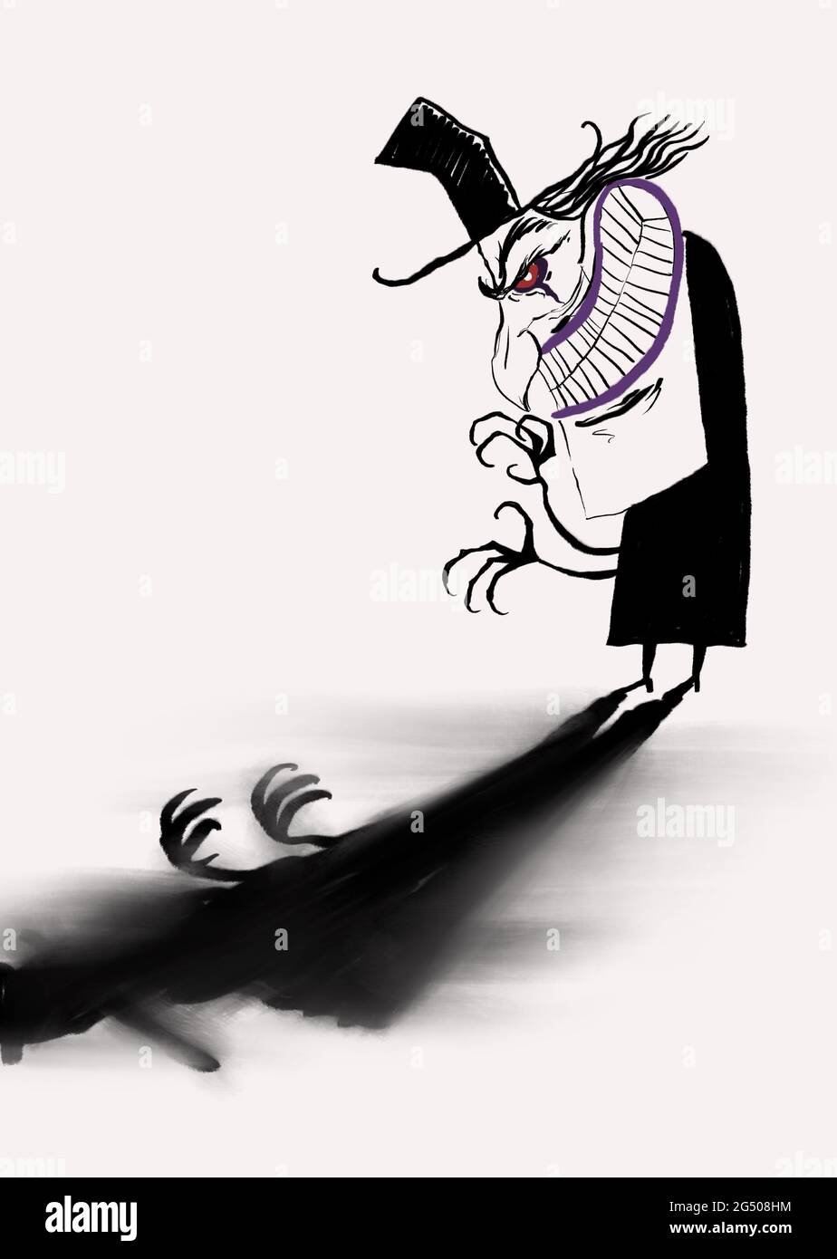 creepy boogeyman illustration Stock Photo - Alamy