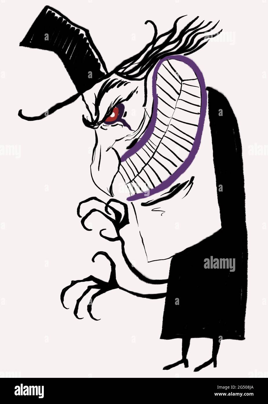 creepy boogeyman illustration Stock Photo - Alamy