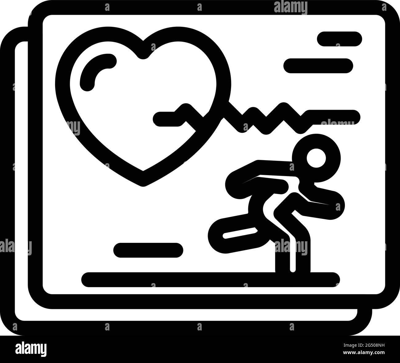 Runner medical care icon. Outline Runner medical care vector icon for ...