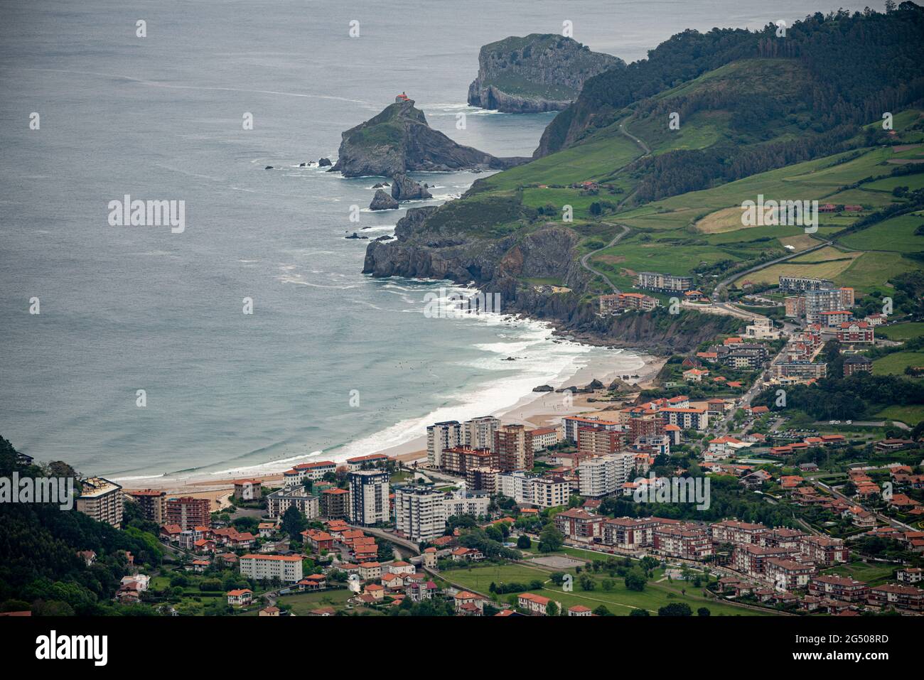 Bakio and San Juan de Gaztelugatxe, Basque Country Stock Photo - Alamy