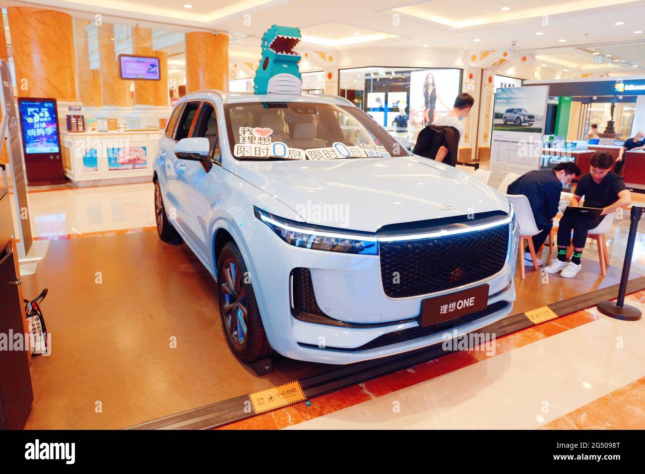SHANGHAI, CHINA - MAY 10, 2021 - A luxury smart electric car, the Li ...