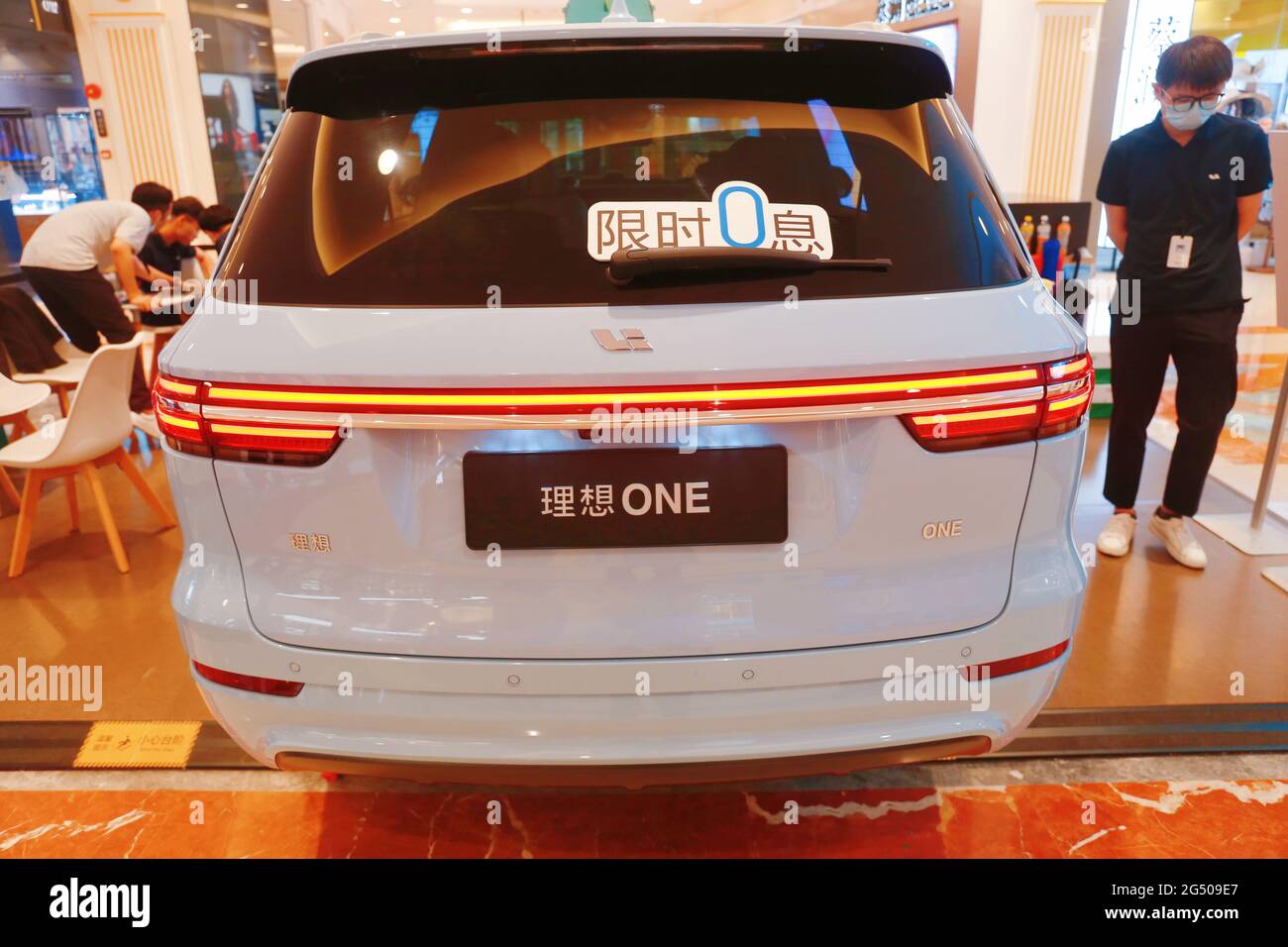 SHANGHAI, CHINA - MAY 10, 2021 - A luxury smart electric car, the Li ...