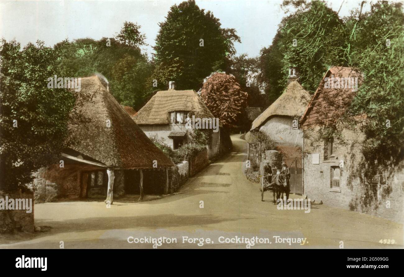 Cockington village and cart hi-res stock photography and images - Alamy
