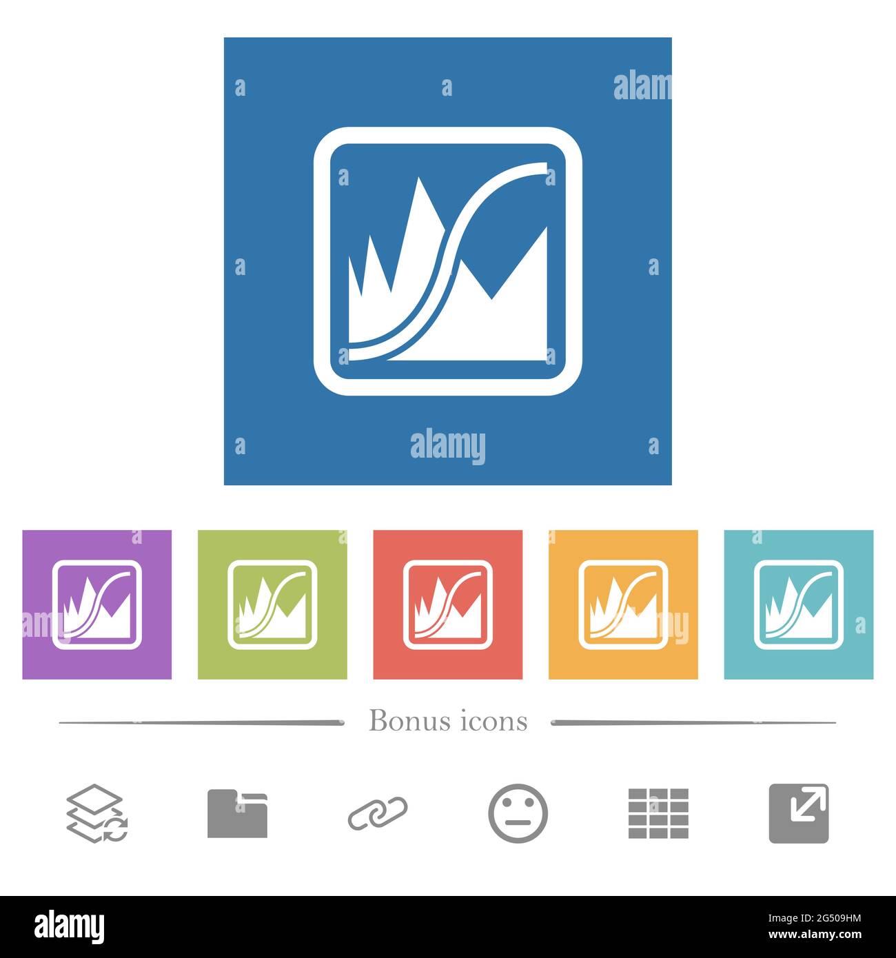 Adjust image curves flat white icons in square backgrounds. 6 bonus ...