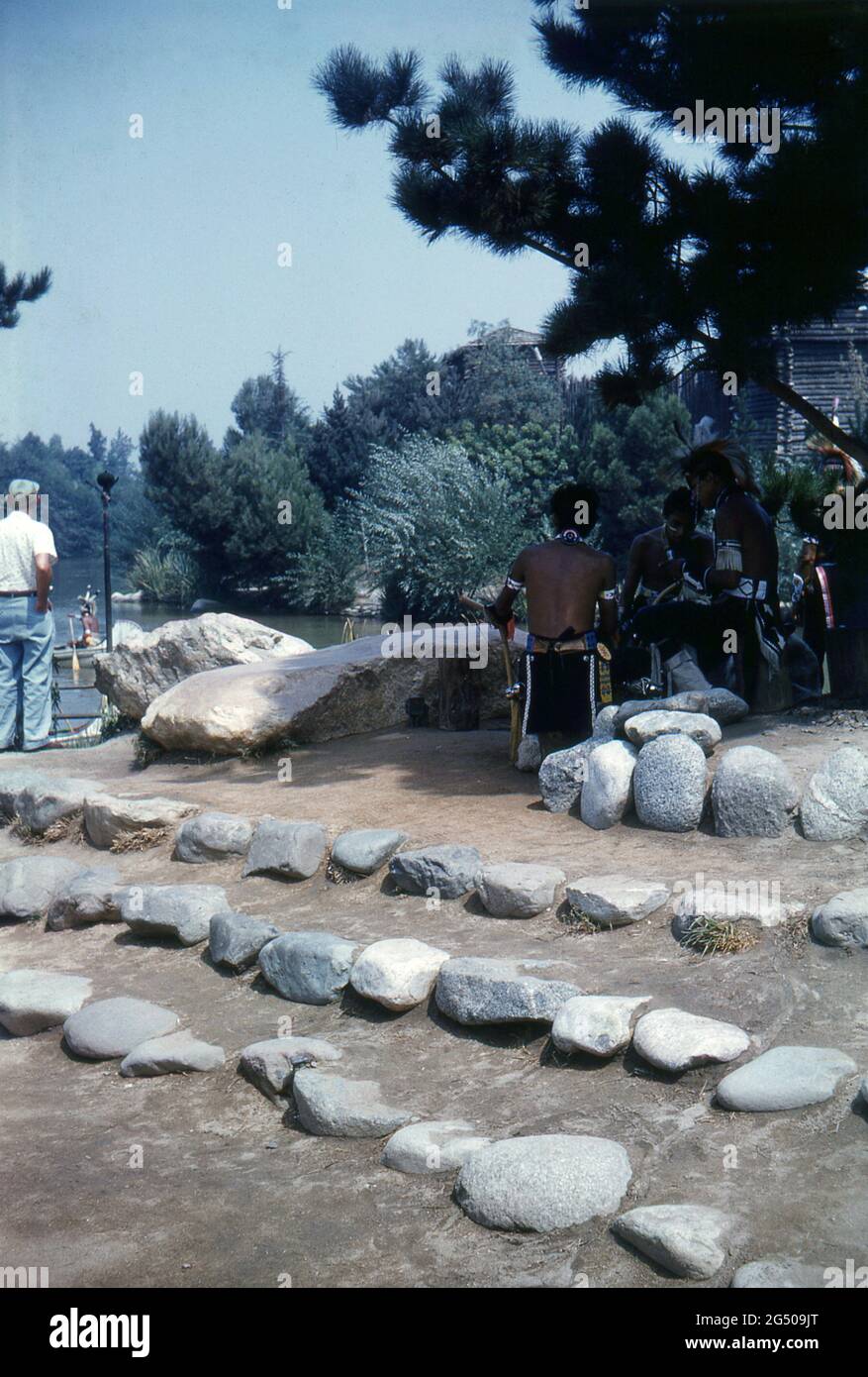 Disneyland, California, 1959. A group of Native American cast members ...