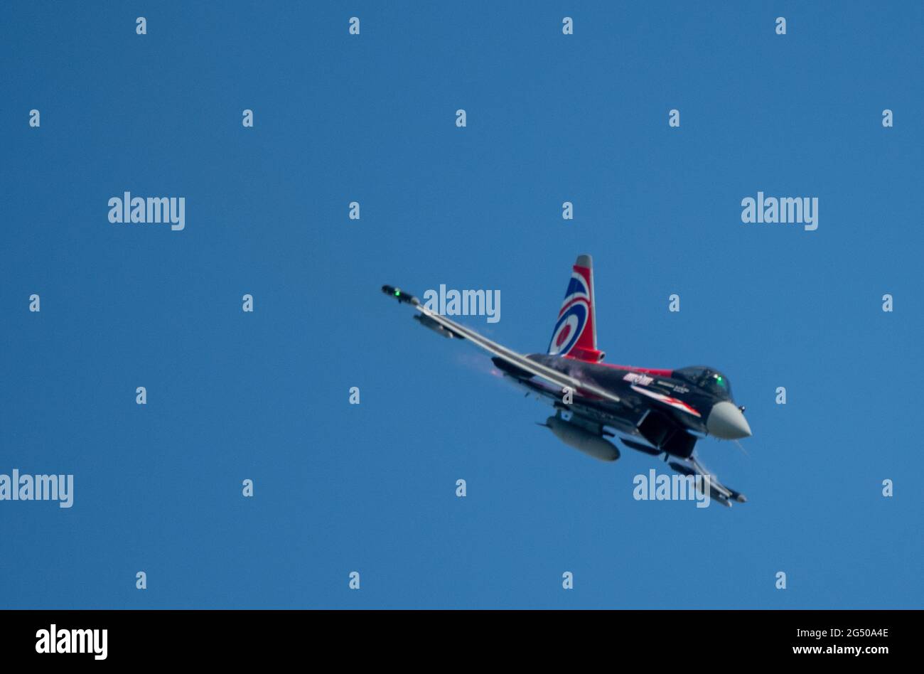 Eurofighter Typhoon of the RAF Display Team Stock Photo - Alamy