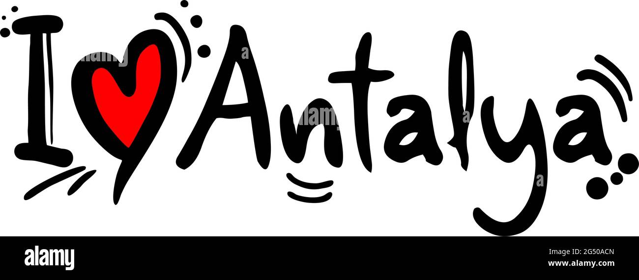 Antalya city, turkey Stock Vector Images - Alamy