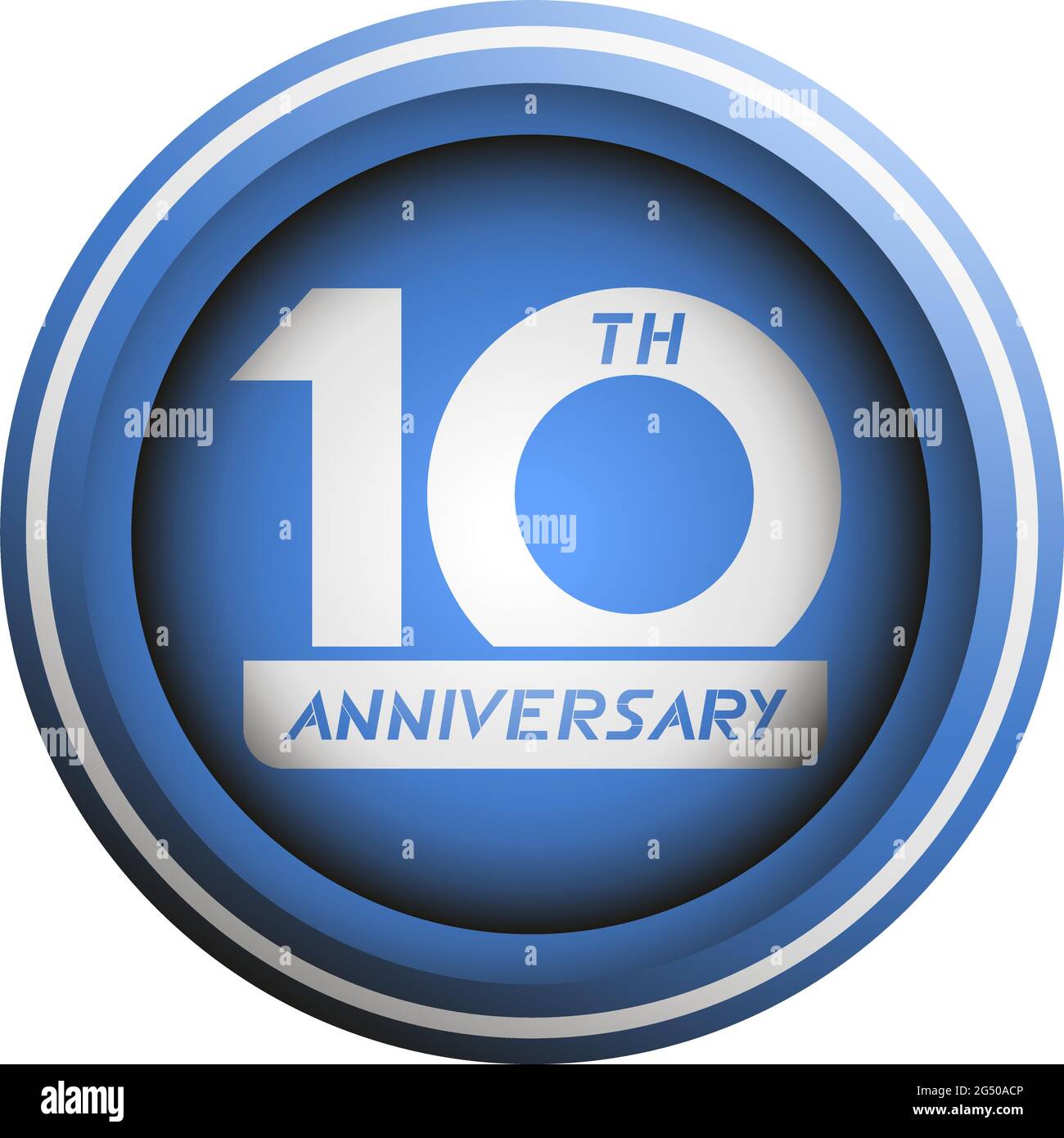 Anniversary birthday 10 years Stock Vector Images - Alamy