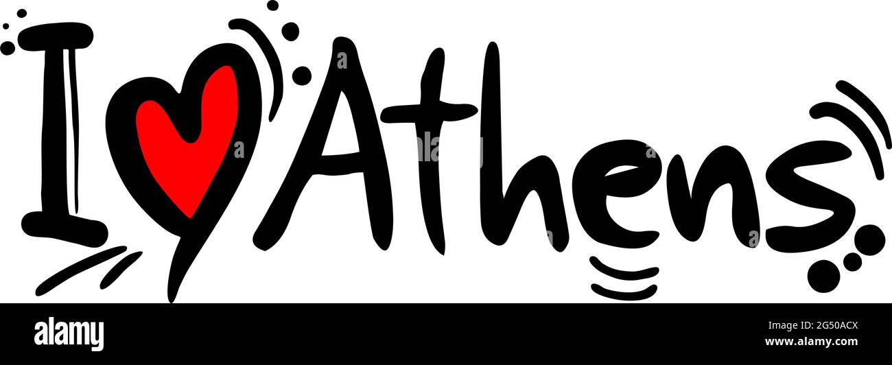 City athens Stock Vector Images - Alamy