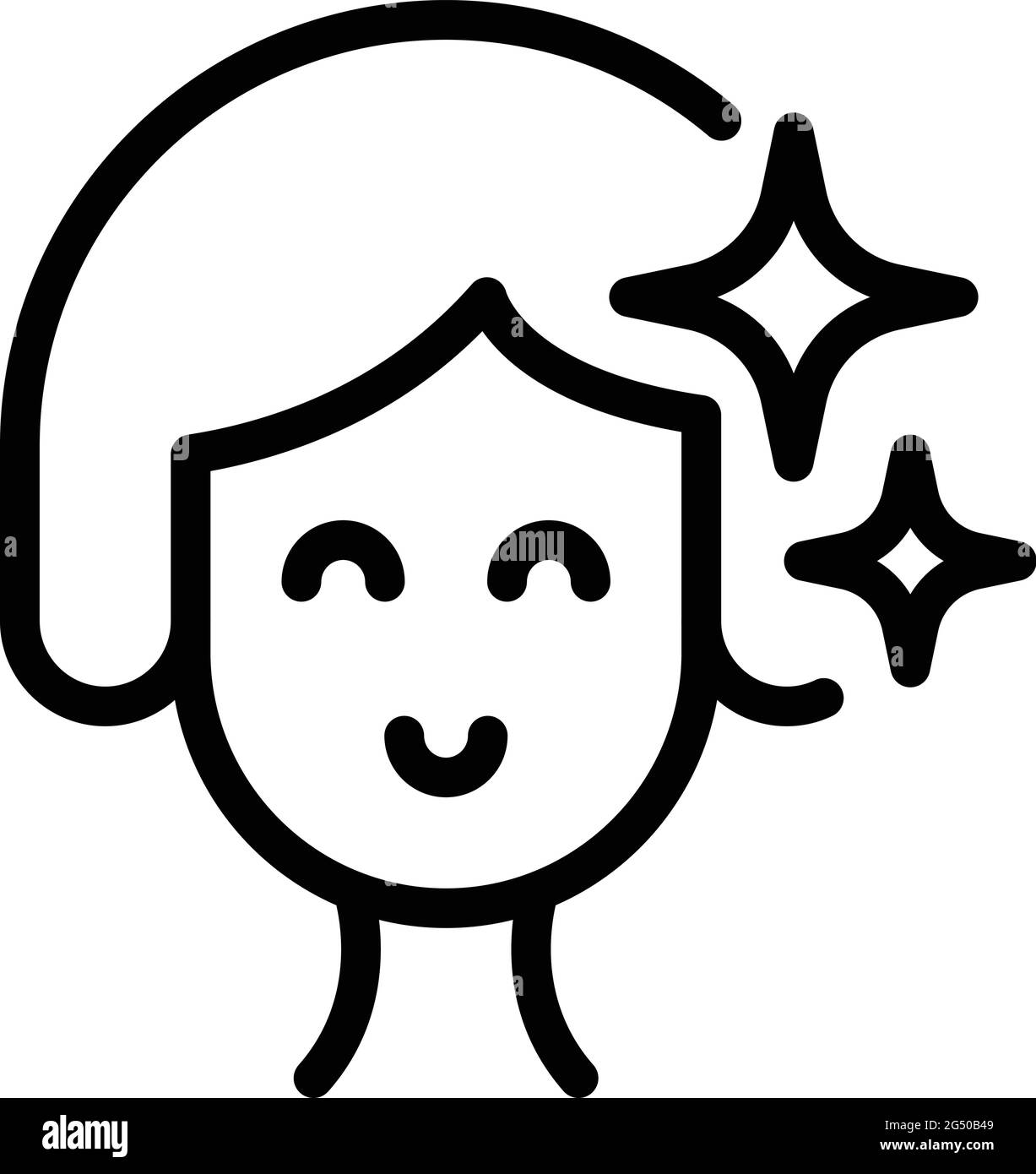 Coiffure shiny icon. Outline Coiffure shiny vector icon for web design ...