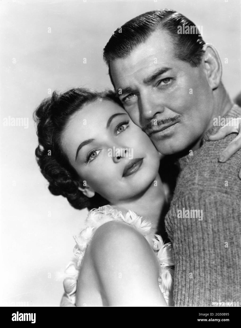 GENE TIERNEY and CLARK GABLE Publicity Portrait in NEVER LET ME GO 1953 ...