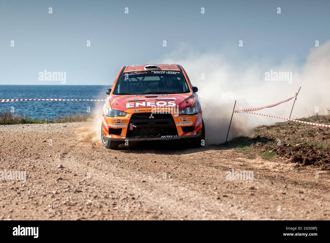 Mitsubishi lancer evo car racing hi-res stock photography and images ...