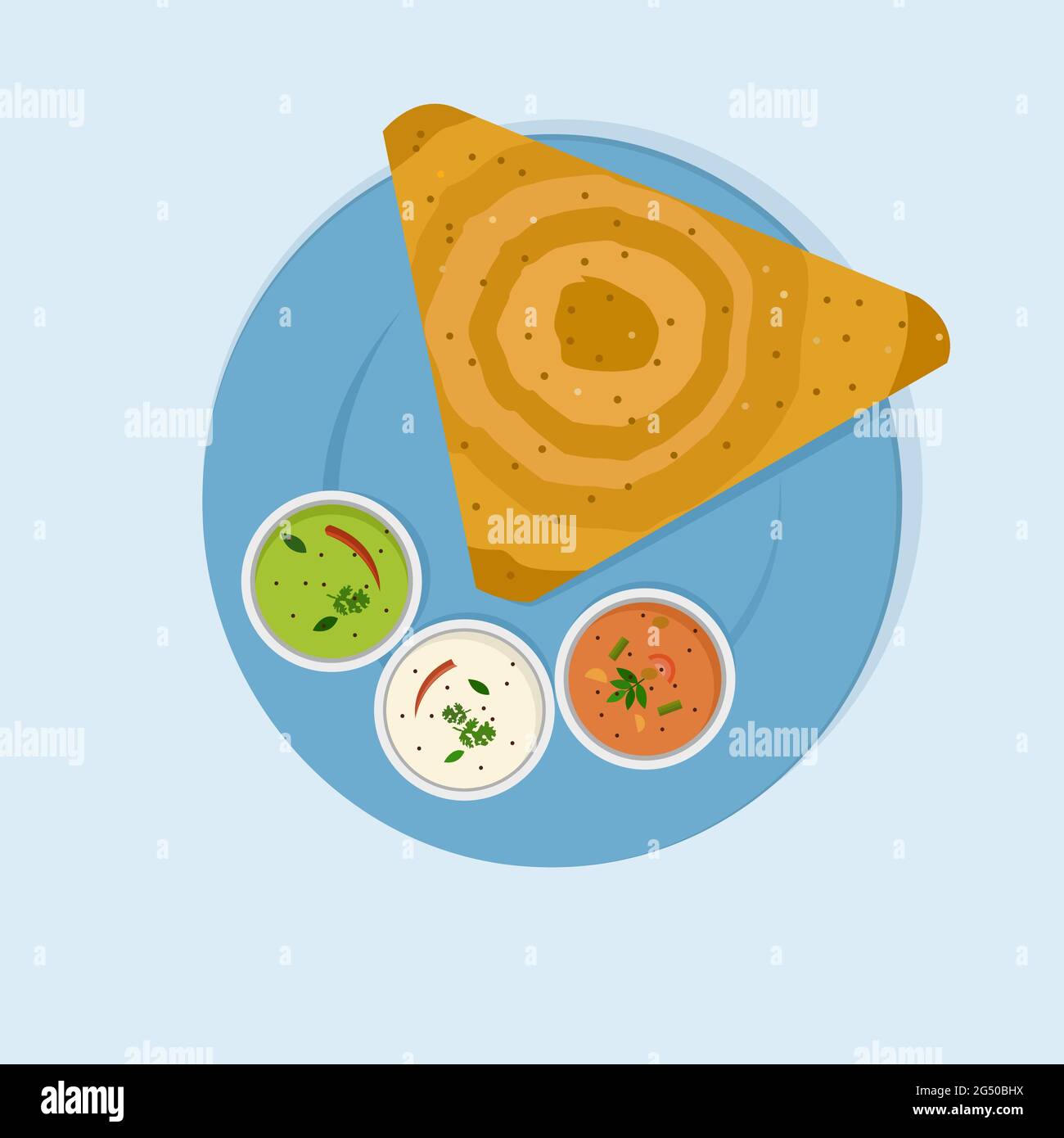 Traditional dosa Stock Vector Images - Alamy