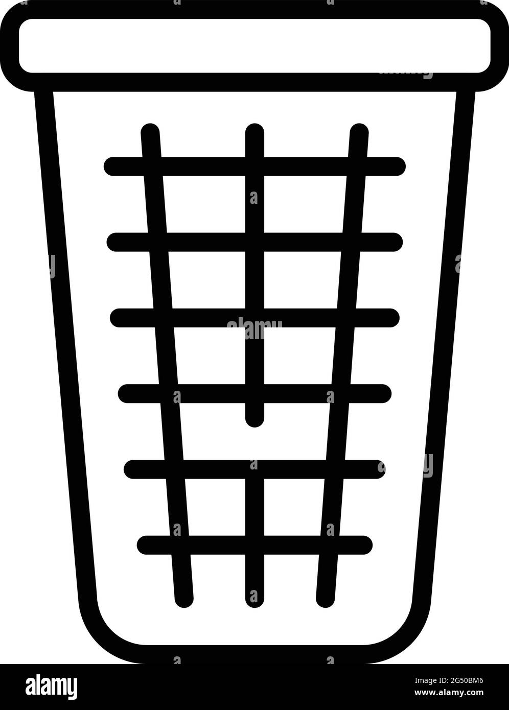 Dustbin icon. Outline Dustbin vector icon for web design isolated on ...