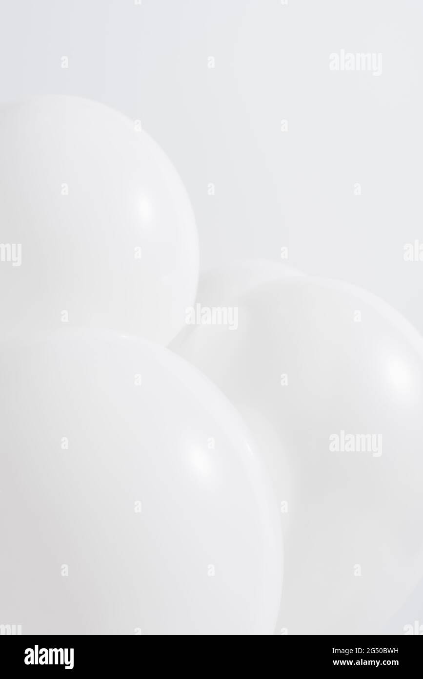 close up of lightweight balloons isolated on white Stock Photo - Alamy