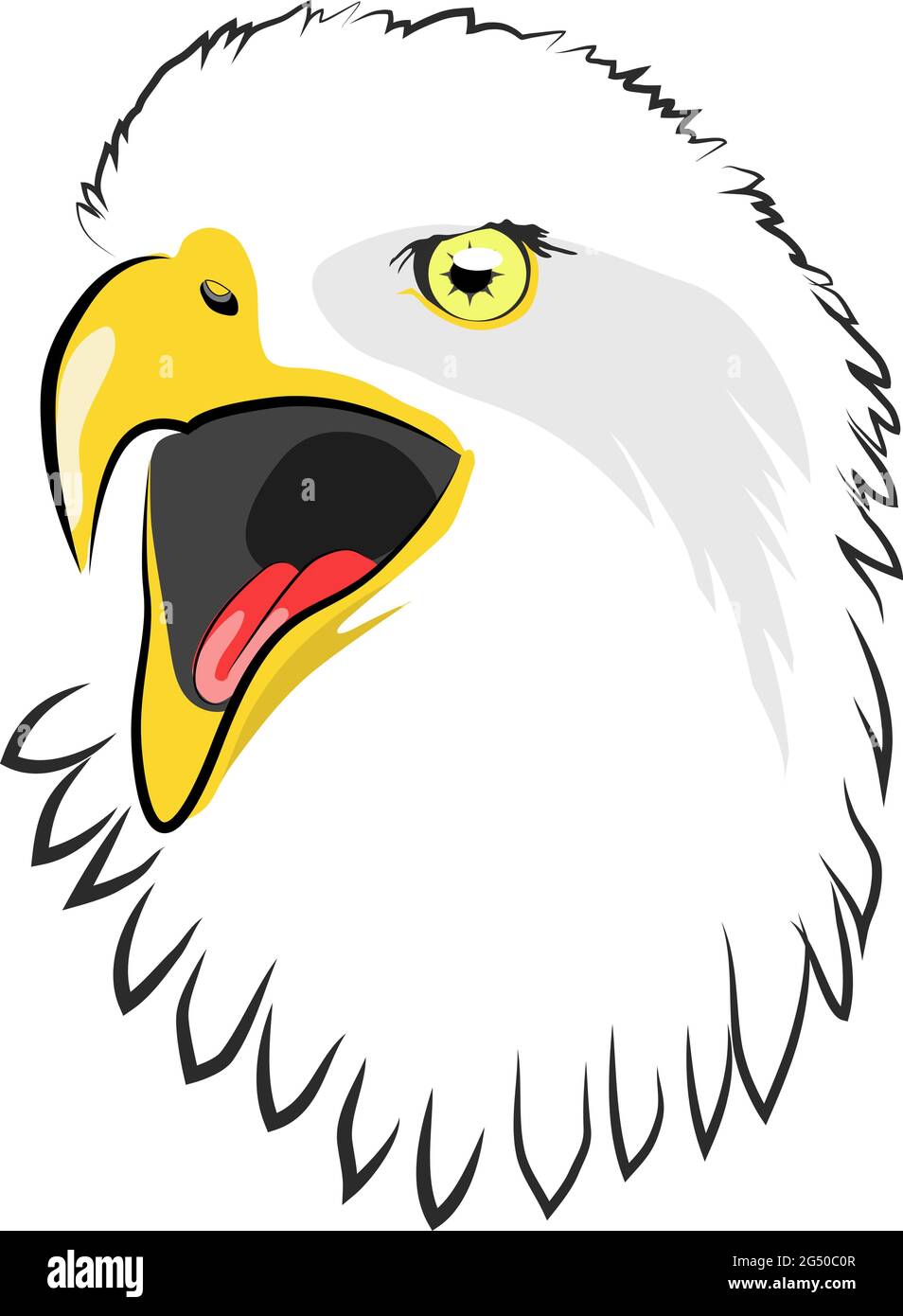 Hawk beak open Stock Vector Images - Alamy