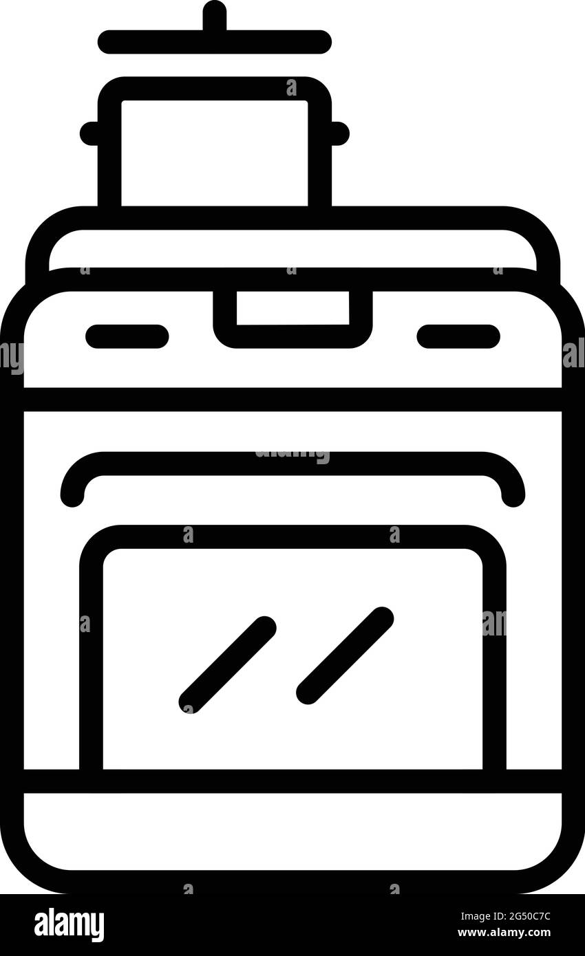 Cooking stove icon. Outline Cooking stove vector icon for web design ...