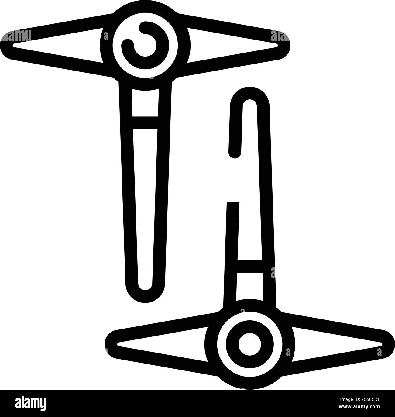 Campsite ice pick icon. Outline Campsite ice pick vector icon for web ...