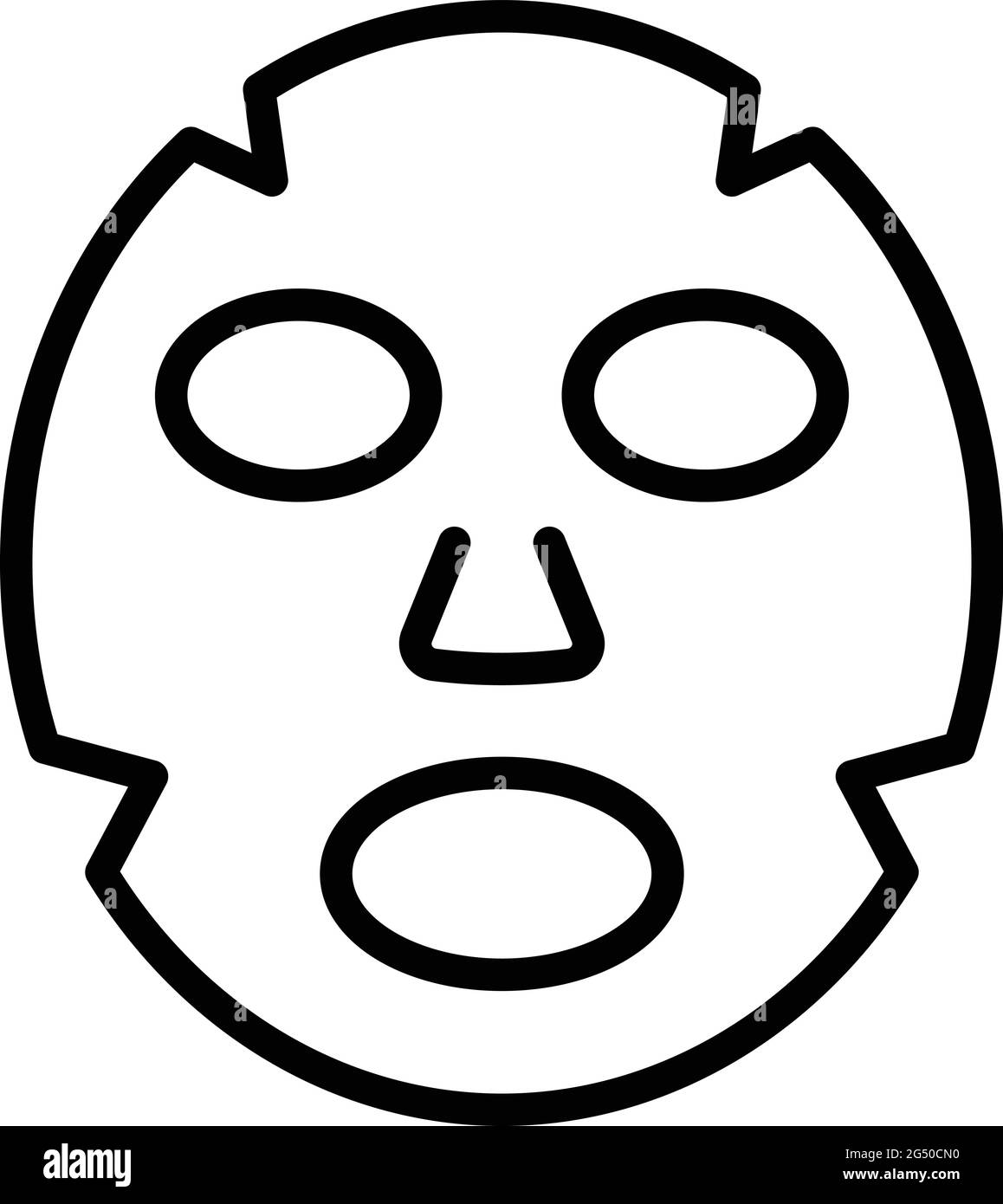 Face mask icon. Outline Face mask vector icon for web design isolated ...