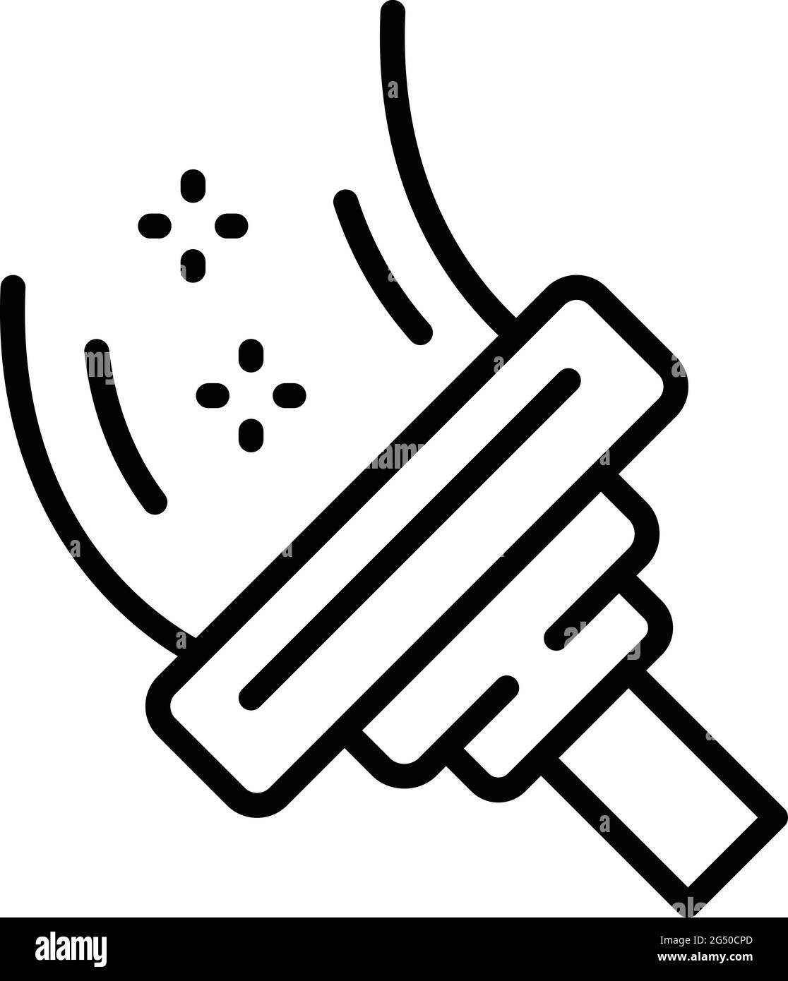 Cleaning window mop icon. Outline Cleaning window mop vector icon for ...