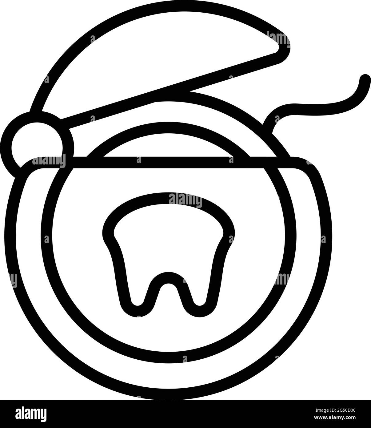 Floss box icon. Outline Floss box vector icon for web design isolated ...