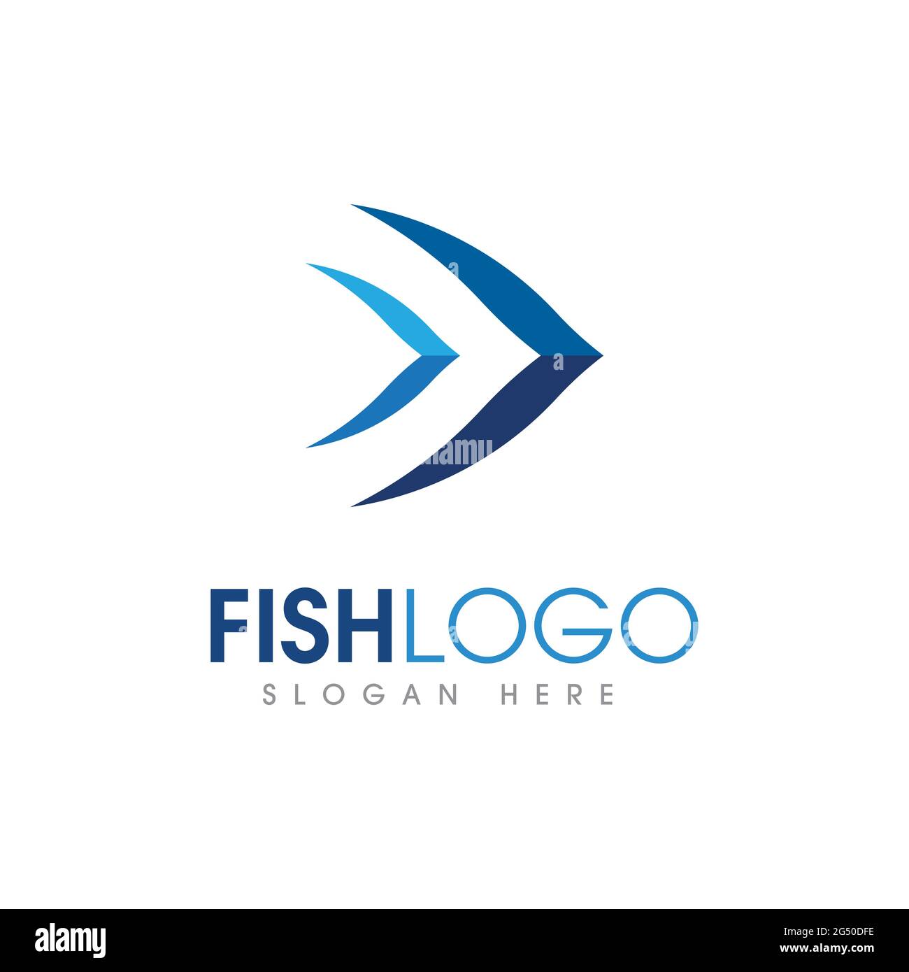 Fish logo template. Creative vector symbol Stock Vector Image & Art - Alamy