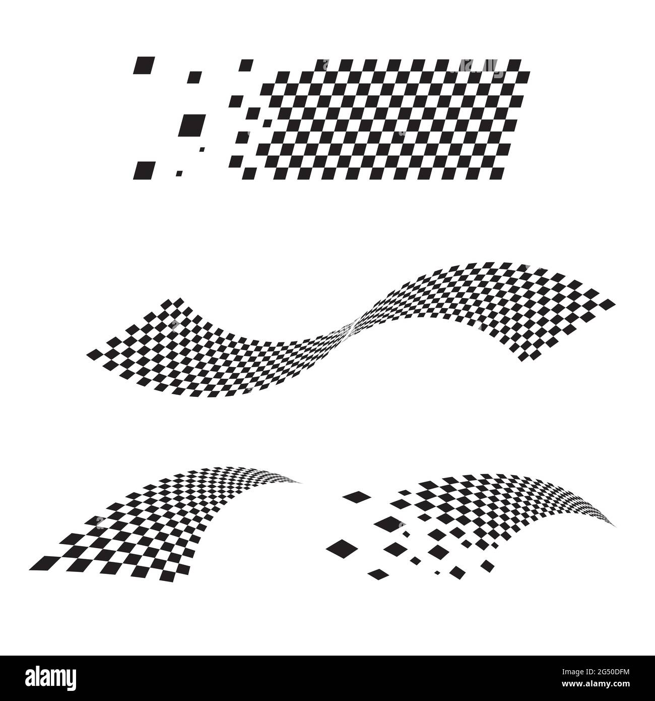 Race flag icon, simple design illustration vector Stock Vector Image ...