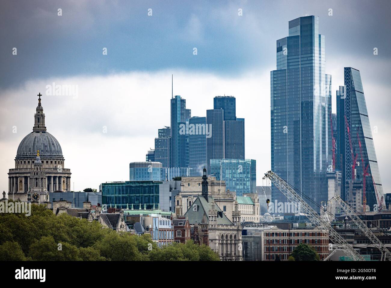 A large tower in a city Stock Photo - Alamy